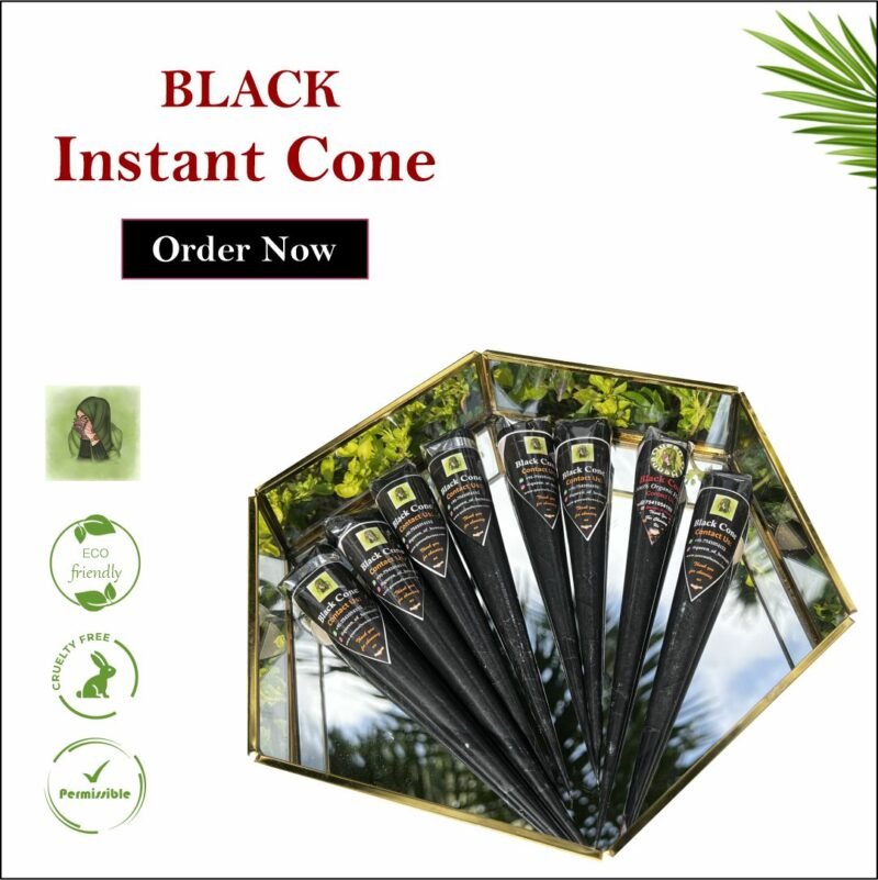 Black Instant Henna Cone - Queen Of Henna
